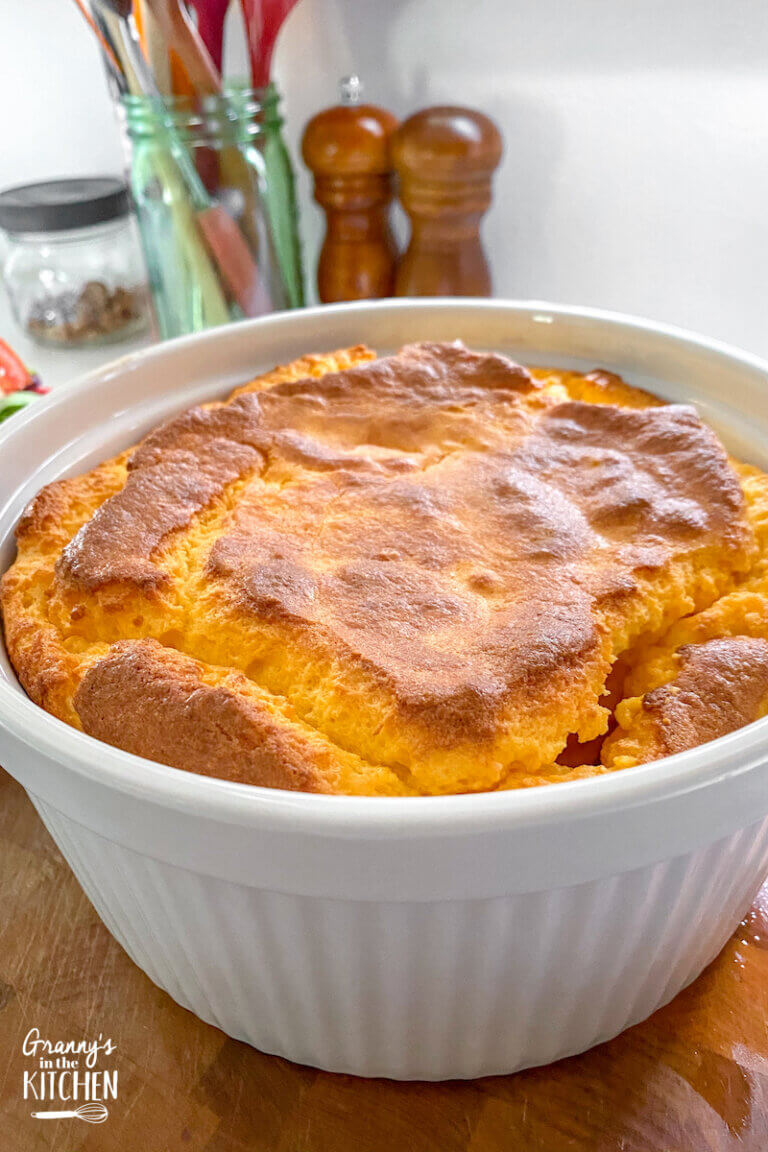 Easy Cheese Soufflé Recipe - Granny's in the Kitchen