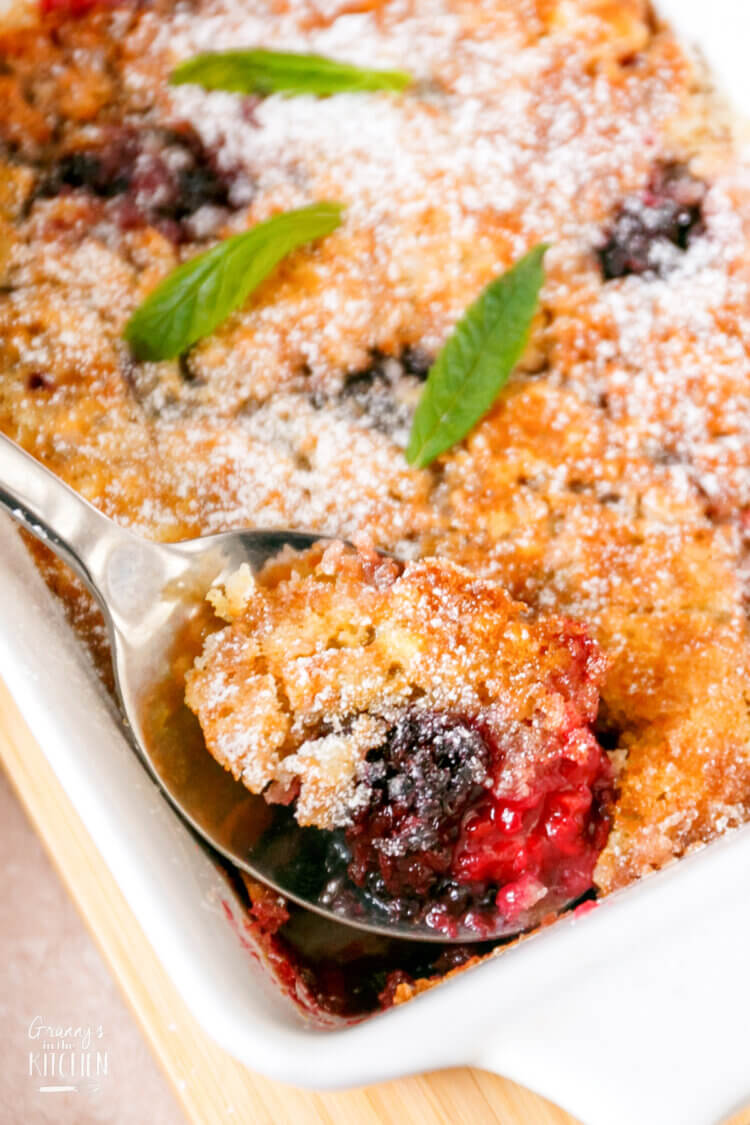 Bisquick Blackberry Cobbler - Granny's in the Kitchen
