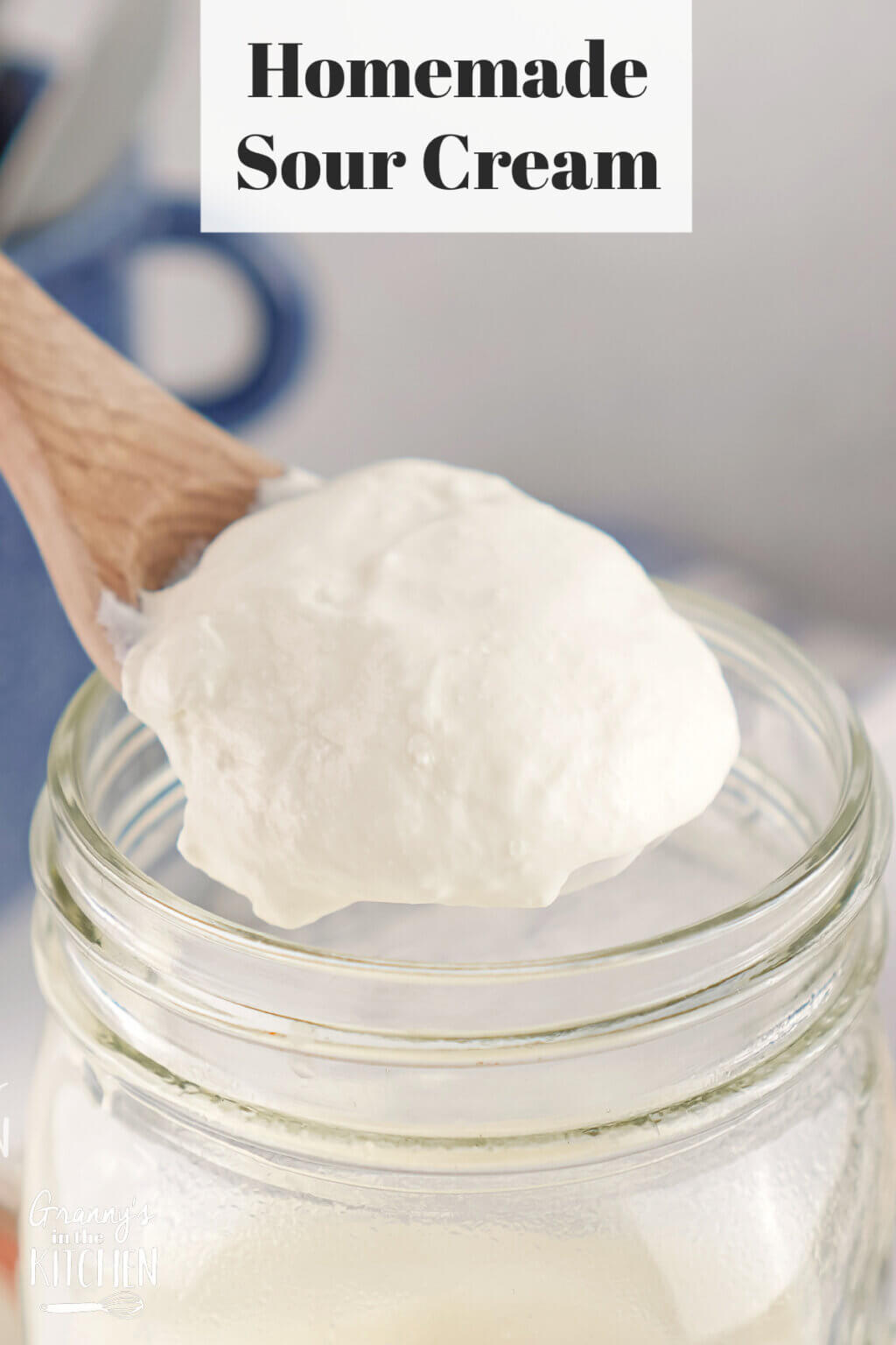 Homemade Sour Cream (2 Ingredients) - Granny's in the Kitchen